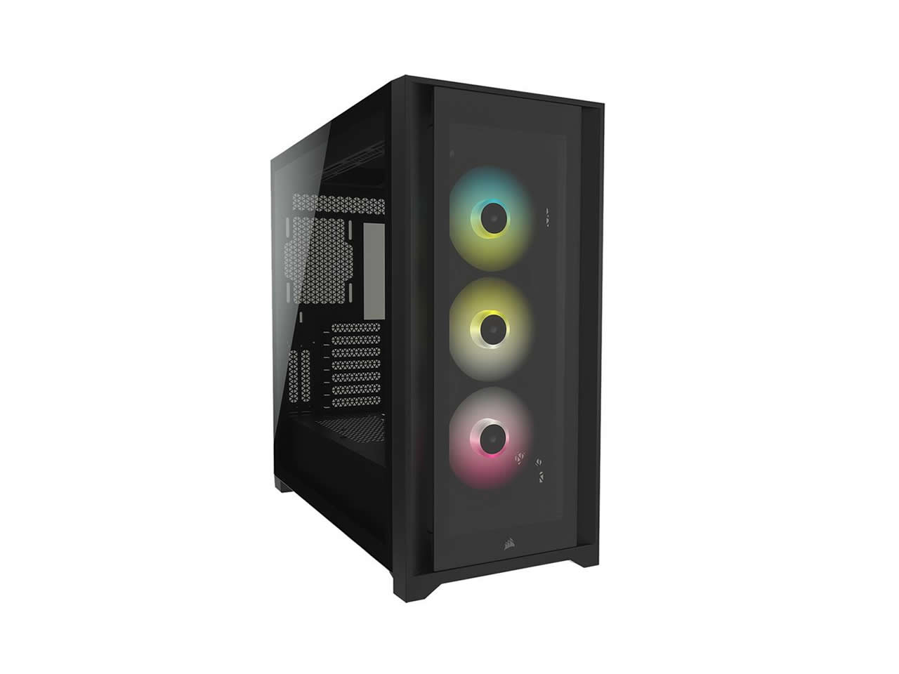 Case ATX Mid-Tower Vidrio Templado Negro RGB iCUE 5000X - Mivoot