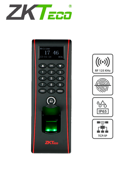 Control de Acceso Biométrico para exteriores TF1700 ZKTeco - Mivoot