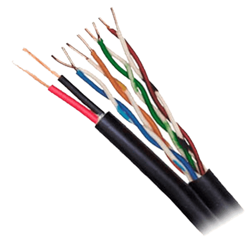Bobina Cable UPT Cat. 5e Siamés con Cable AWG18 CCA 305m Exterior Negro ...